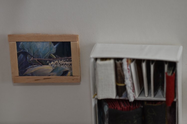 Miniature art gallery, my first miniature piece. – Sharon Greenaway